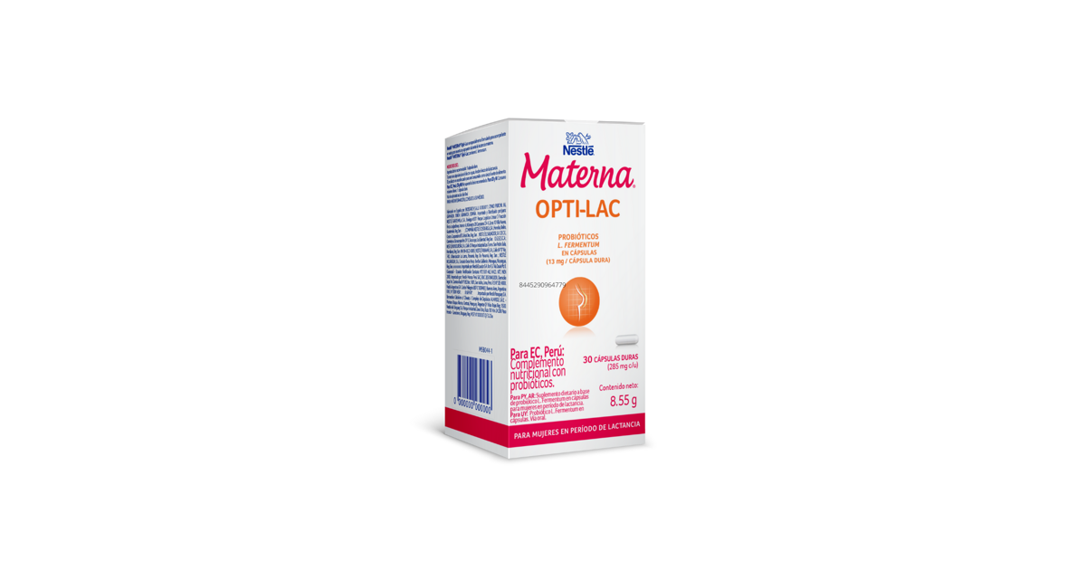 MATERNA® OPTI-LAC Probióticos L.FERMENTUM | Nestlé® Materna